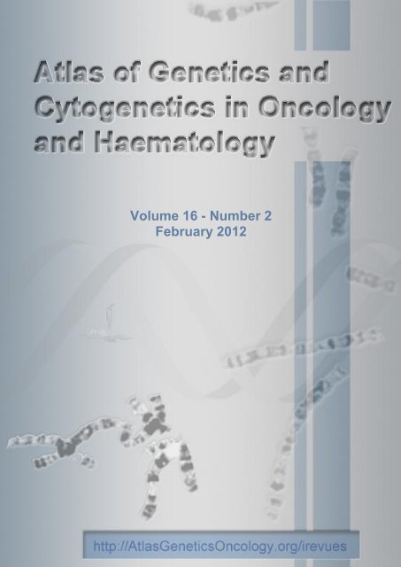Gene Section - Atlas of Genetics and Cytogenetics