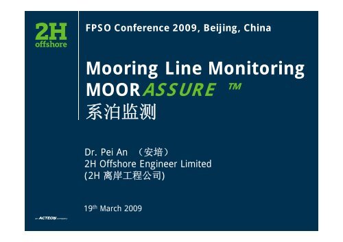 Mooring Line Monitoring System MOORASSURE - Pulse Structural ...