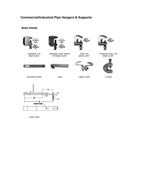 Commercial/Industrial Pipe Hangers & Supports