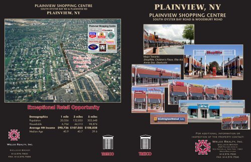 plainview shopping centre - Welco Realty, Inc