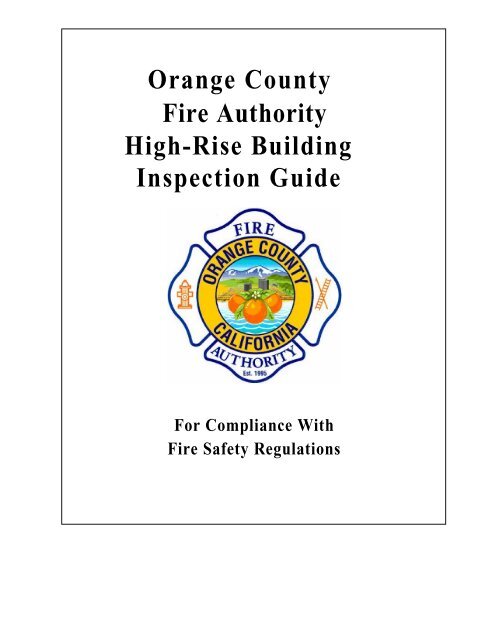 Orange County Fire Authority High-Rise Building Inspection Guide