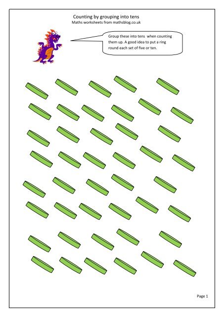 Counting by grouping into tens - Maths Blog