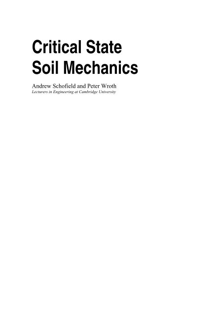 Critical State Soil Mechanics - People.seas.harvard.edu