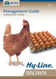 Hy-Line W-36 Commercial Layers Performance Standards Manual