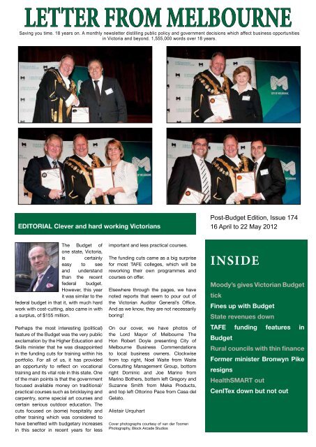 Download Letter from Melbourne Issue 174 now
