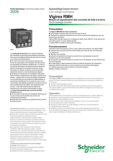 Vigirex RMH - Schneider Electric