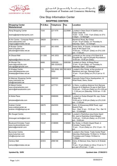 One Stop Information Center
