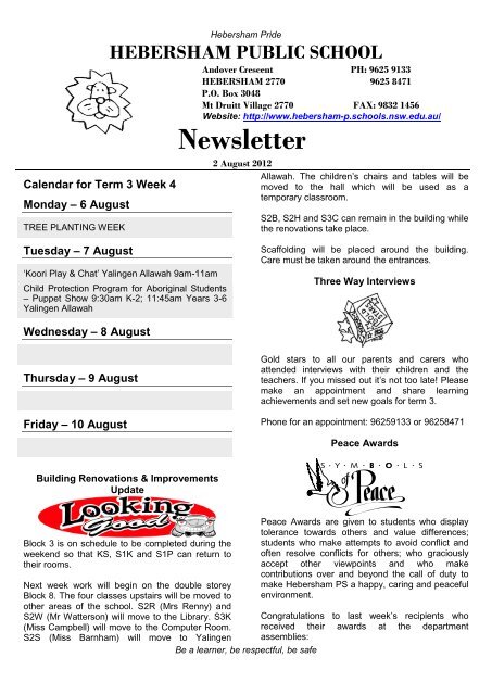 Newsletter - Hebersham Public School