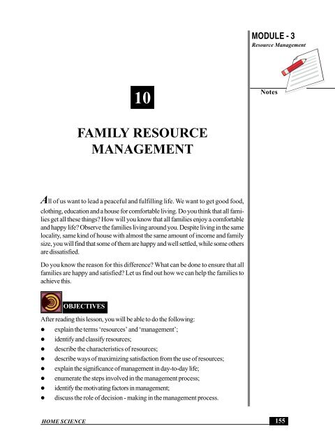 FAMILY RESOURCE MANAGEMENT - the NIOS Download