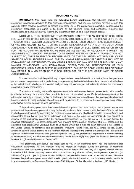 IMPORTANT NOTICE IMPORTANT: You must read the ... - SFM