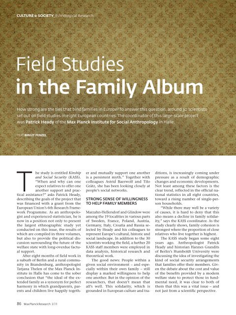 in the Family Album - Max-Planck-Gesellschaft