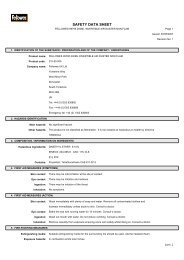 SAFETY DATA SHEET - CMP Products
