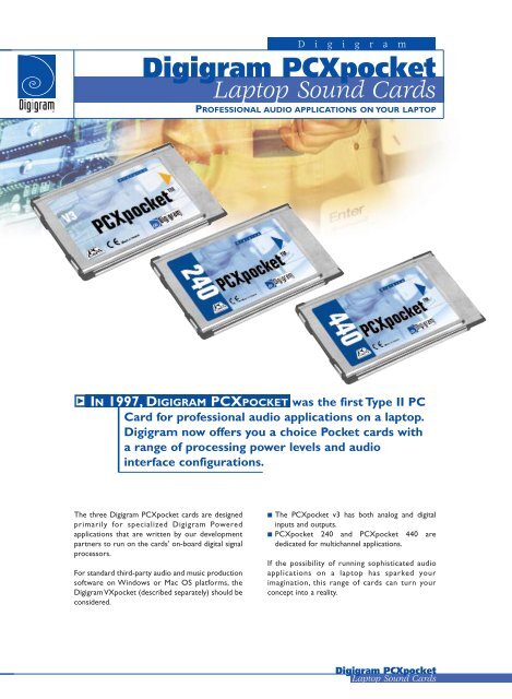 Digigram PCXpocket