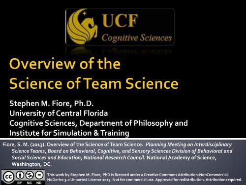 Stephen M. Fiore, Ph.D. - TV Worldwide