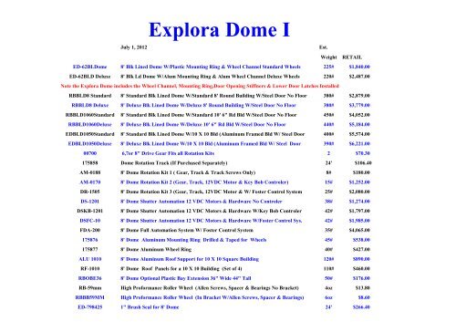 Explora Dome I - Explora Dome by Polydome