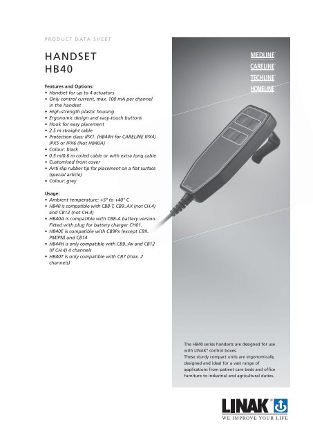 HANDSET HB40 - Linak