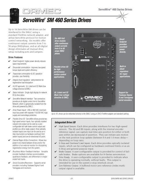 SM 460 Series Datasheet - Ormec