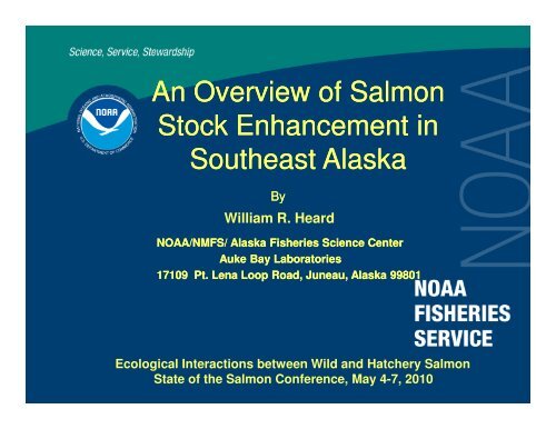 An Overview of Salmon Stock Enhancement in Southeast Alaska