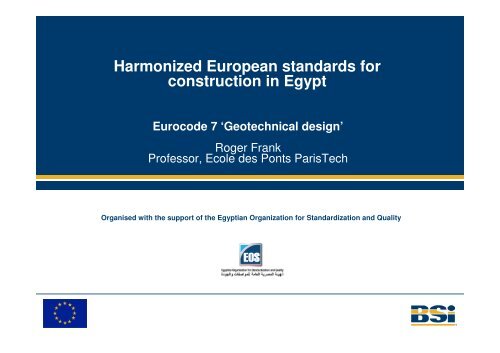 EC 7: Geotechnical Design - Eurocodes