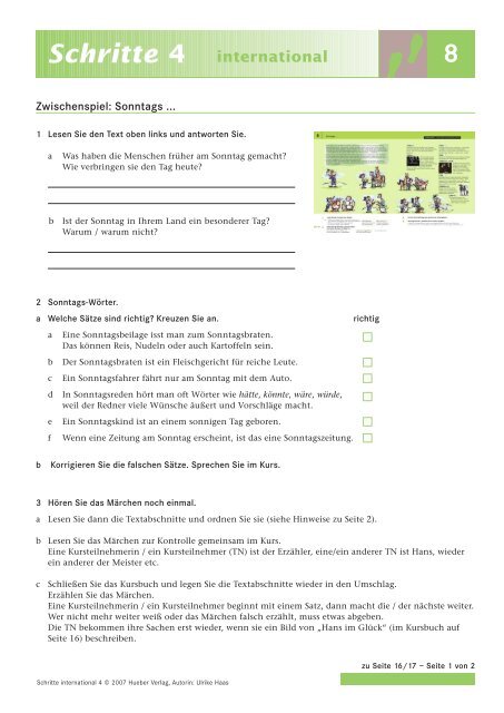 Schritte 4 international