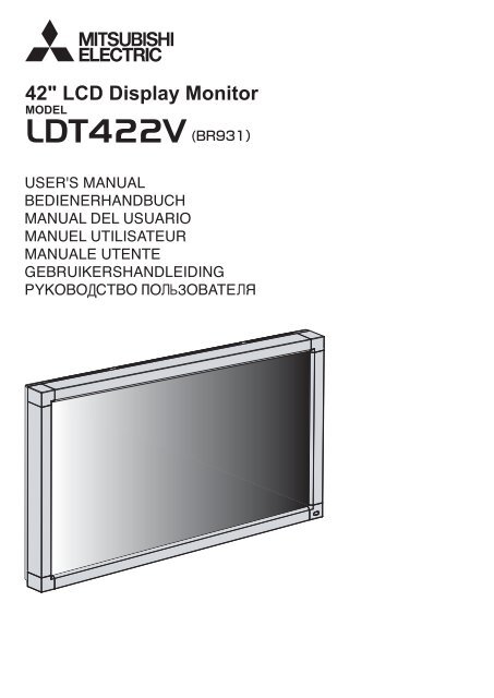 42" LCD Display Monitor - Mitsubishi Presentation Products