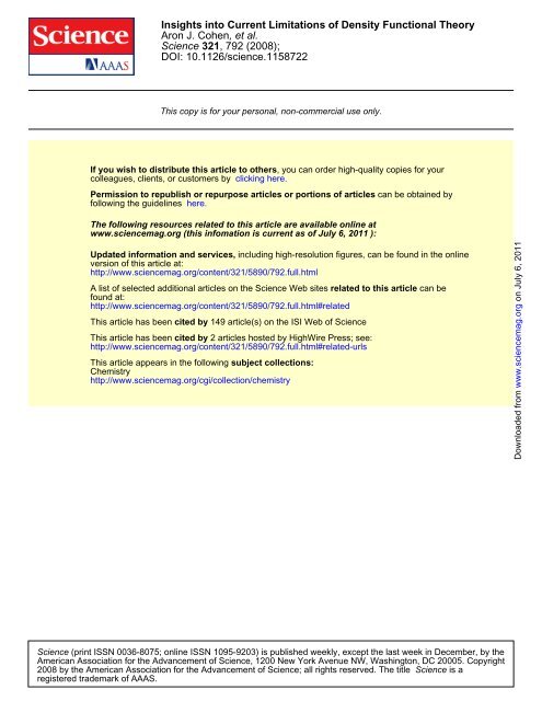 Insights into Current Limitations of Density Functional Theory