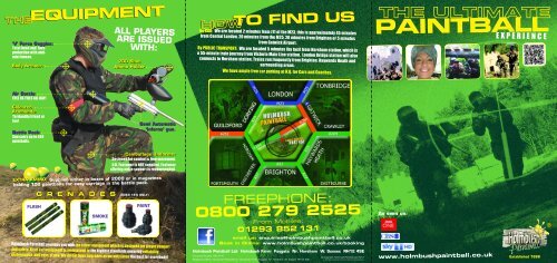 Brochure Download - Holmbush Paintball