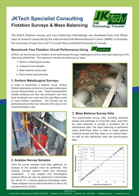 Flotation Mass Balancing - JKTech