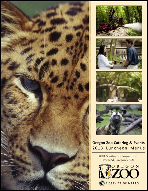 Luncheon Menus - Oregon Zoo