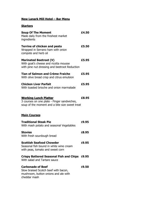 Bar Menu The Brick House Wyckoff NJ Restaurant Bar Menu | The Brick