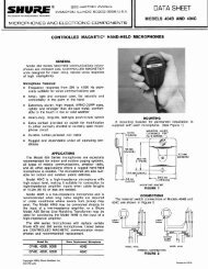 Shure FP Wireless Frequency Compatibility Chart