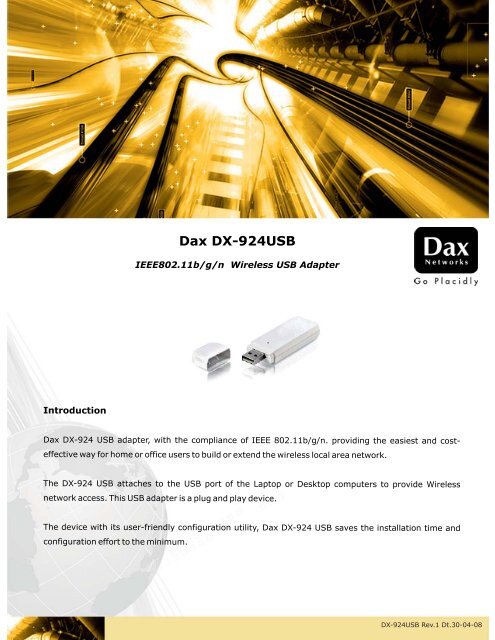 Dax DX-924USB - Dax Networks