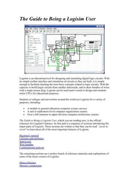 Logisim Tutorial