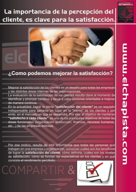 ElChapista.com habla de la importancia de la percepción del cliente ...