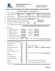 Acord 70 - Property Policy Change Request Form - Associated ...