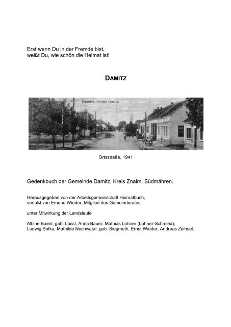 DAMITZ - Europas Mitte