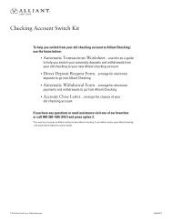 Alliant HSA VISA® Debit Card - Alliant Credit Union