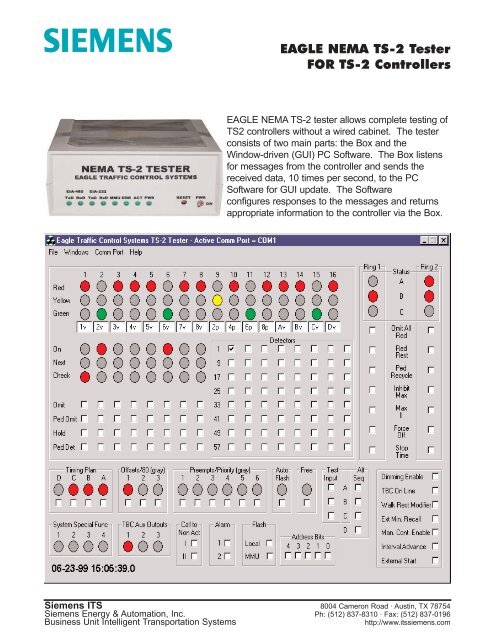 EAGLE NEMA TS-2 Tester FOR TS-2 Controllers - Temple, Inc.