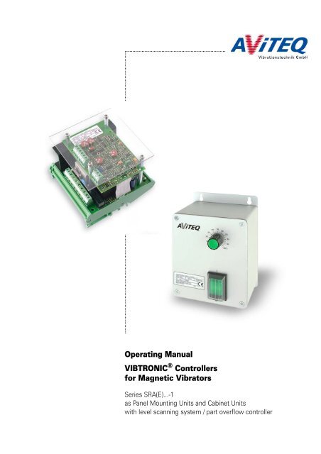 Operating Manual VIBTRONIC Controllers for Magnetic Vibrators