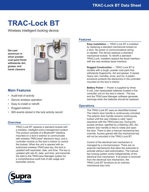 TRAC-Lock BT - Supra