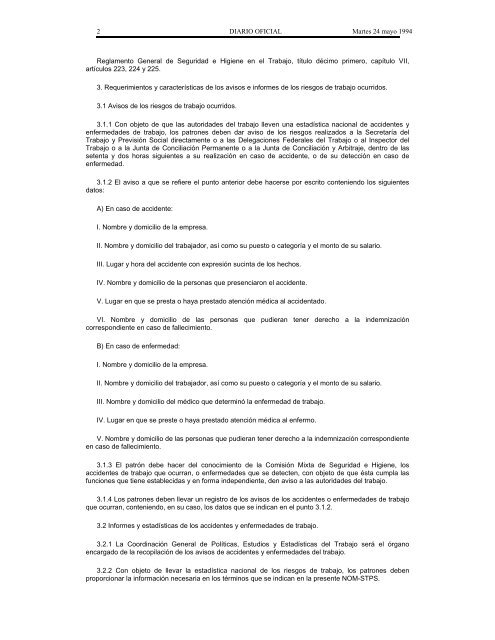 2 DIARIO OFICIAL Martes 2