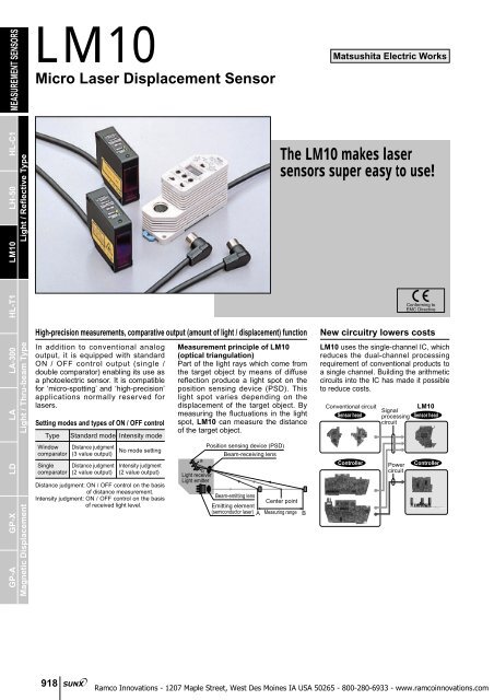 The LM10 makes laser sensors super easy to use!