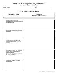 Lab Observation Sheet