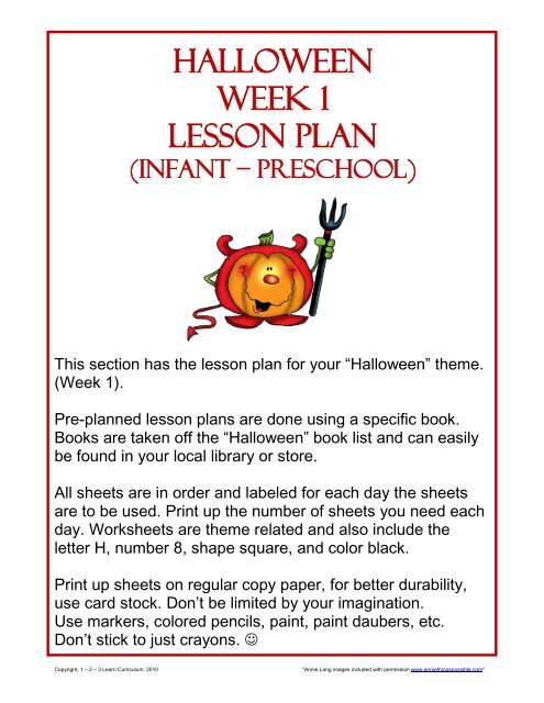 What is Halloween - 1 - 2 - 3 Learn Curriculum