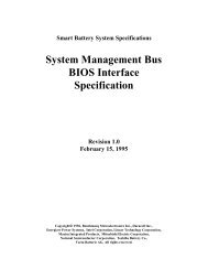 System Management Bus (SMBus) Specification, version 2.