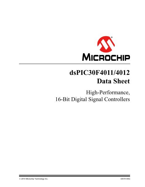 dsPIC30F4011/4012 Data Sheet - Microchip