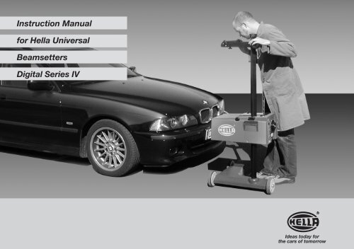 Instruction Manual for Hella Universal Beamsetters Digital Series IV