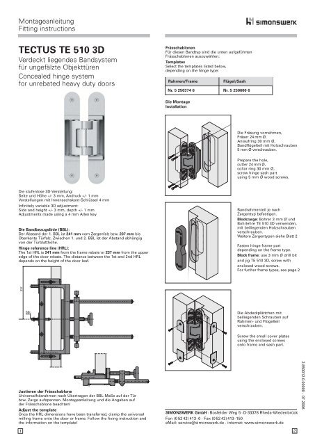 TECTUS TE 510 3D - Index-d