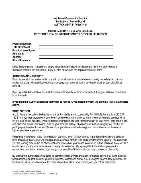 HIPAA Authorization Form Attachment II Research And Clinical Trials hipaa-authorization-form-attachment-ii-research-and-clinical-trials