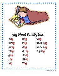 -ook Word Family List - Little Book Lane